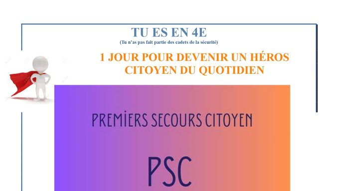 4e - Formation Premier Secours Citoyen (PSC) - Vie de l'établissement ...